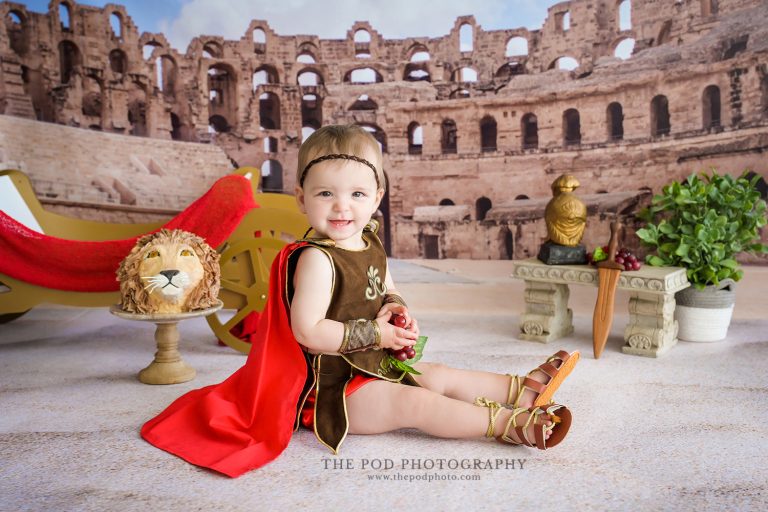 First Birthday Cake Smash Gladiator Portrait Session - Los Angeles ...
